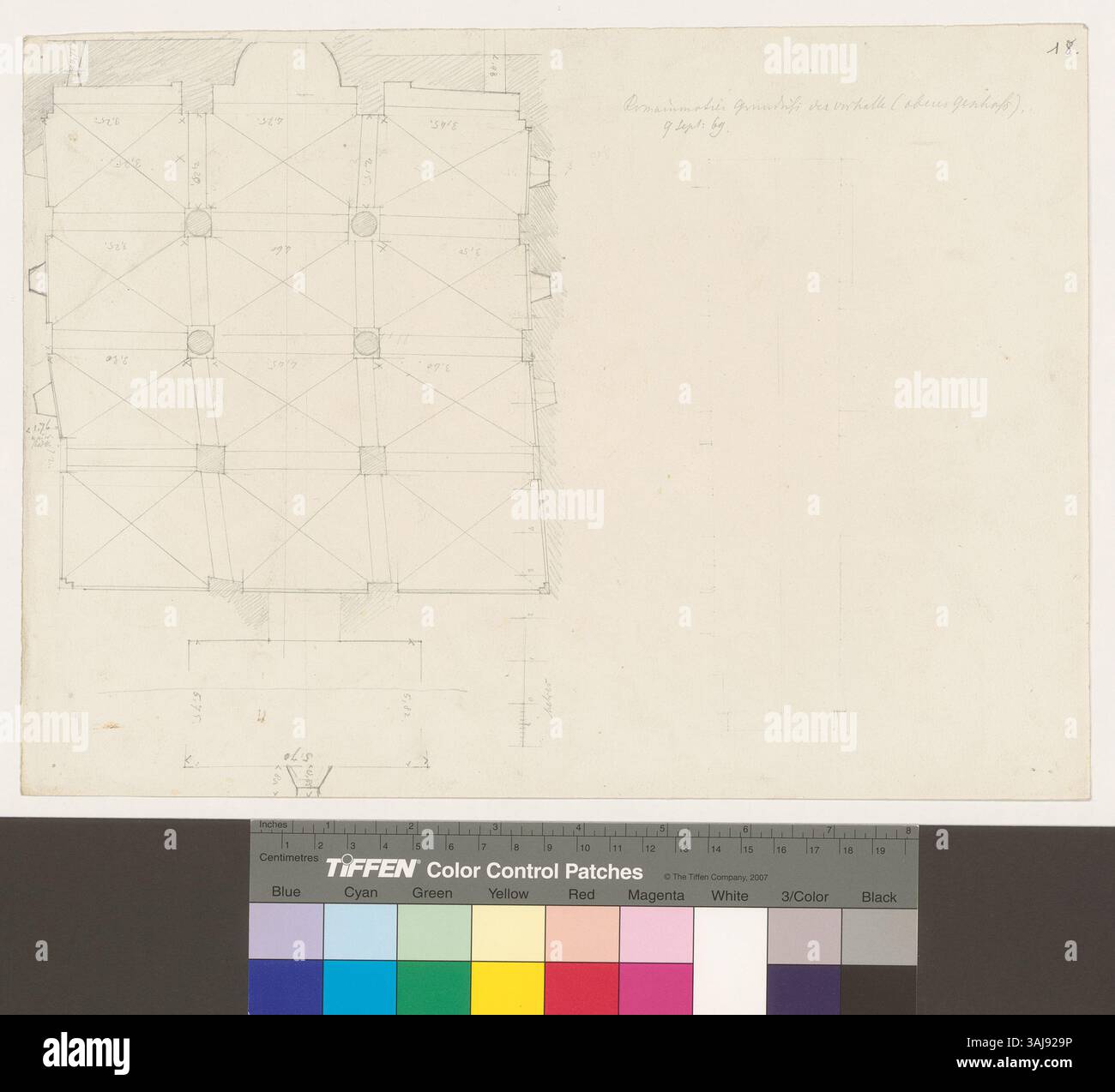 This drawing by Johann Rudolf Rahn from 1869 shows the floor plan of ...