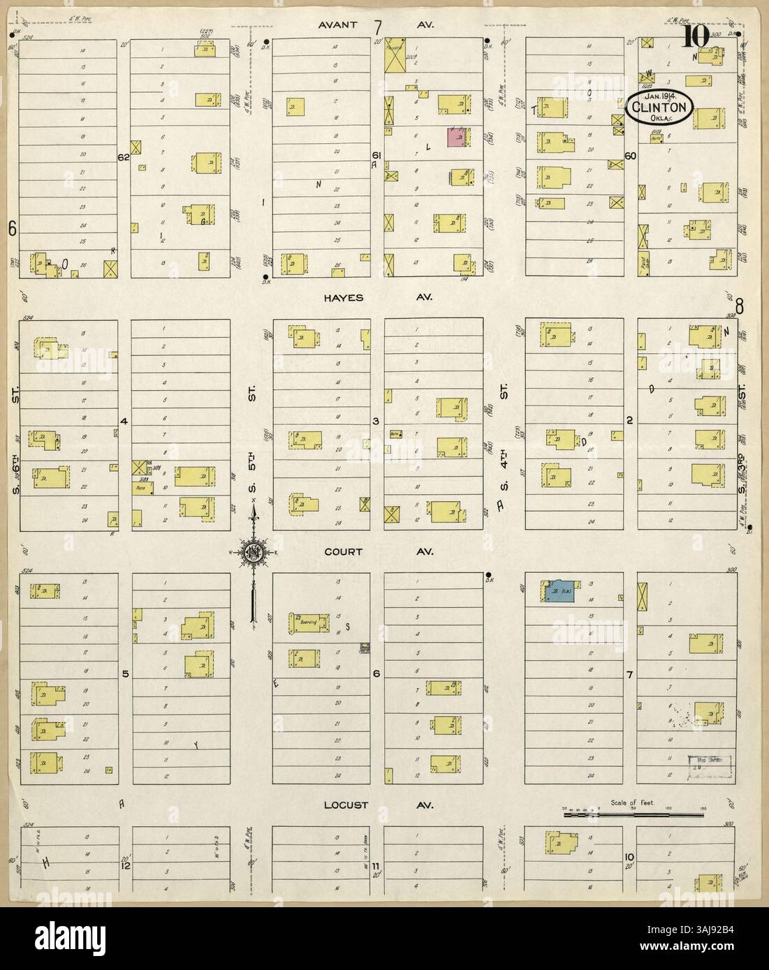The Sanborn Fire Insurance Map for Clinton, Custer County, Oklahoma ...