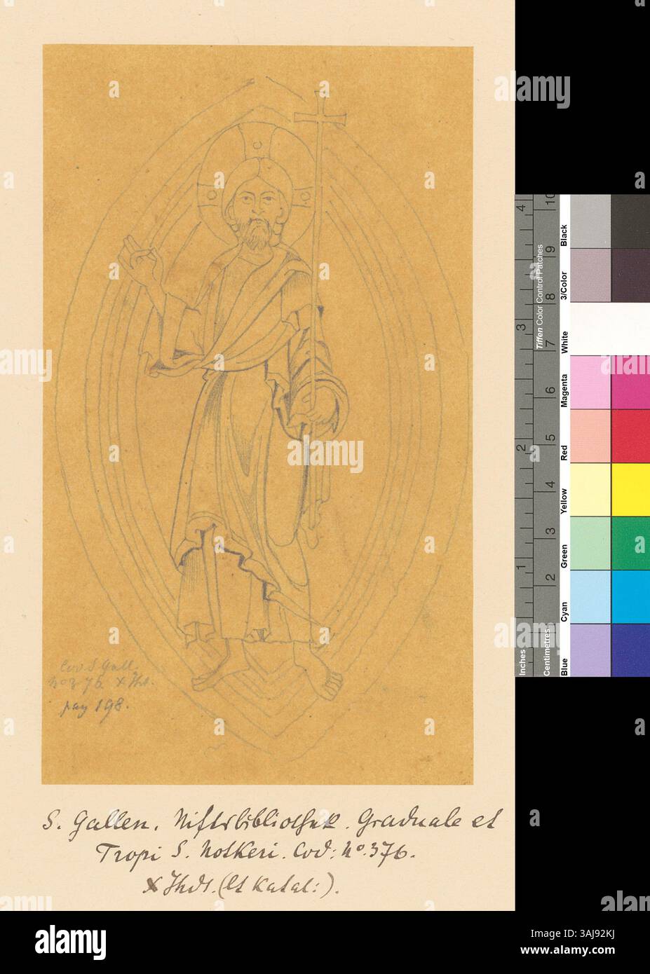 Johann Rudolf Rahn copied an excerpt from the manuscript 'Graduale and ...