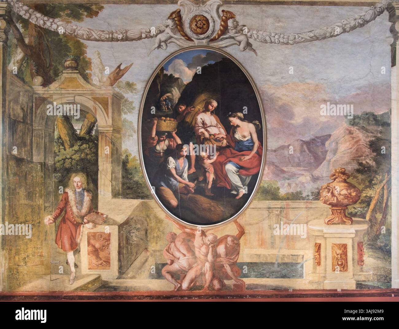 'Alegorija poletja' (Allegory of Summer), created by Karel Remb in 1703 ...