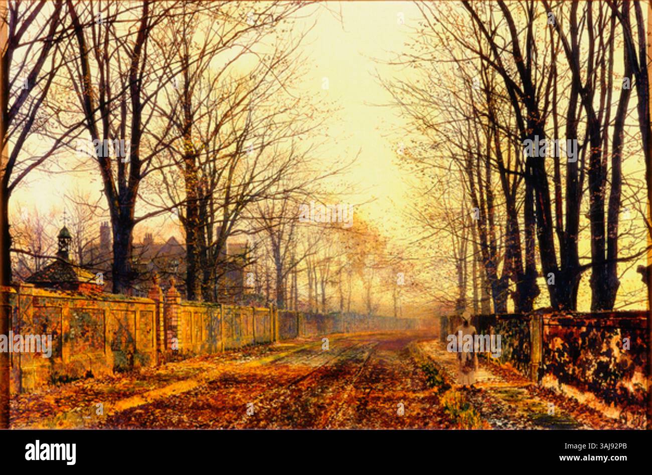 John Atkinson Grimshaw’s 1892 painting 'Under the Beeches' captures a ...
