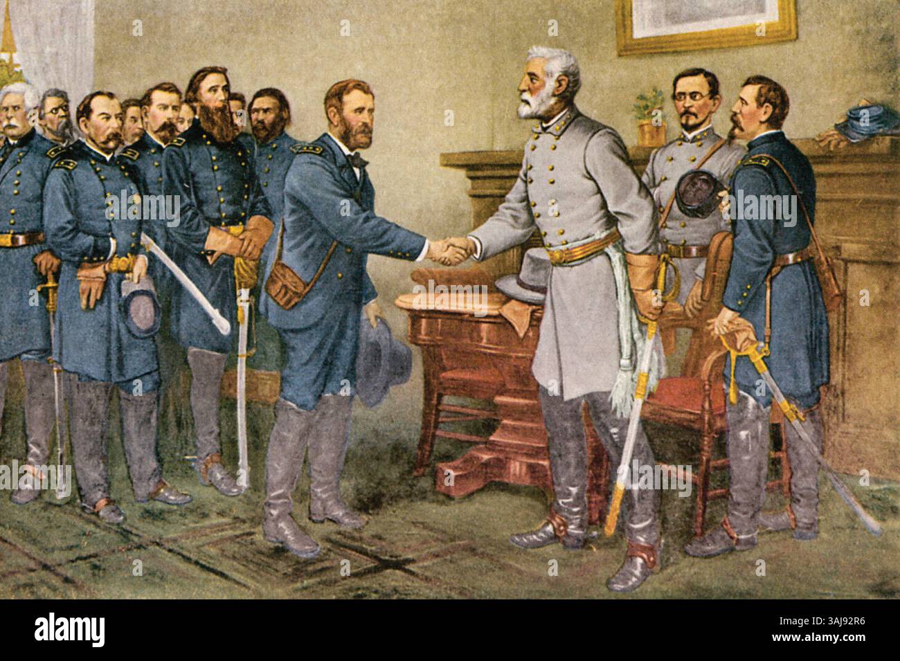 This painting by Thomas Nast, created in 1895, depicts General Robert E ...
