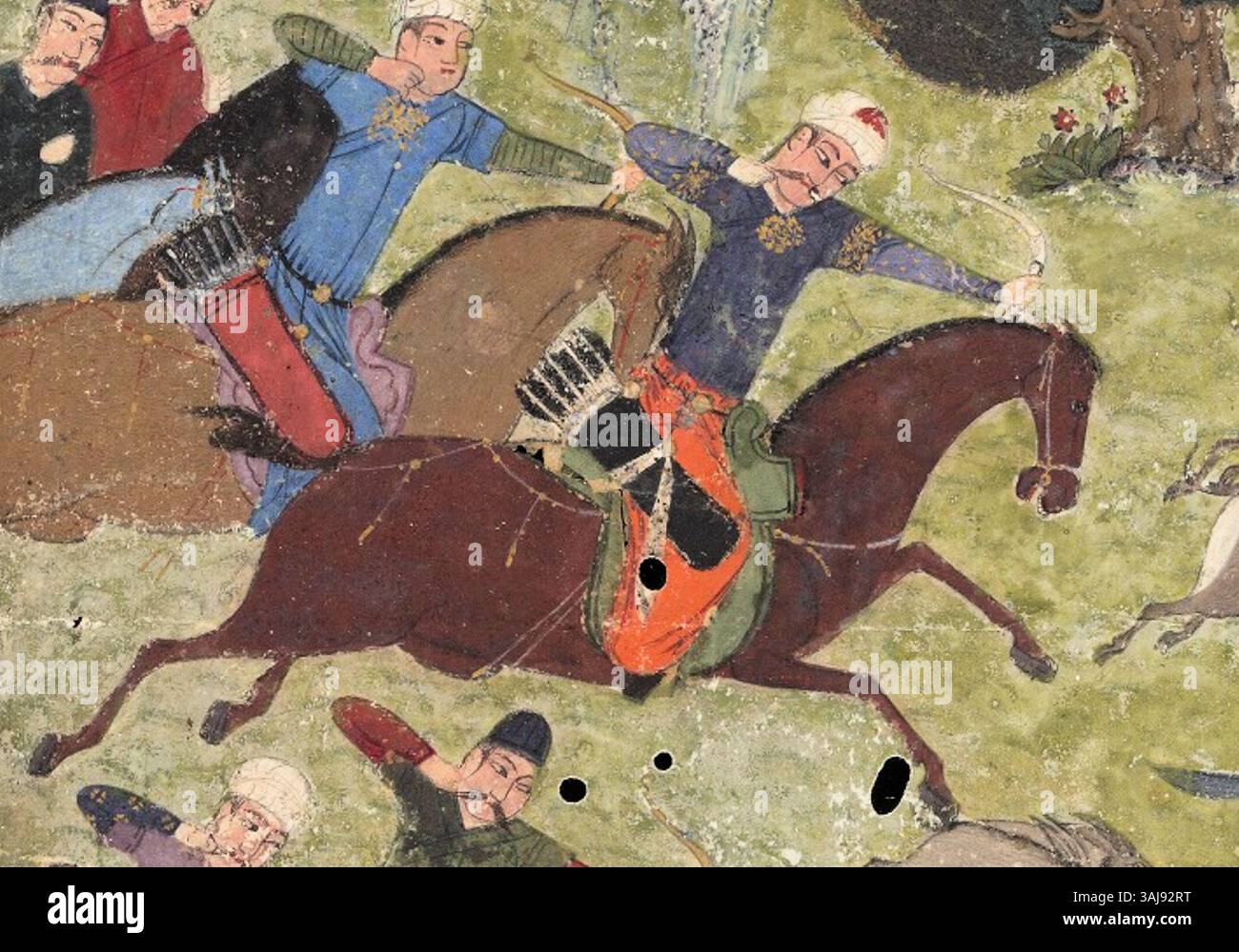 This piece focuses on the frontispiece of Ibrahim Sultan's hunting ...