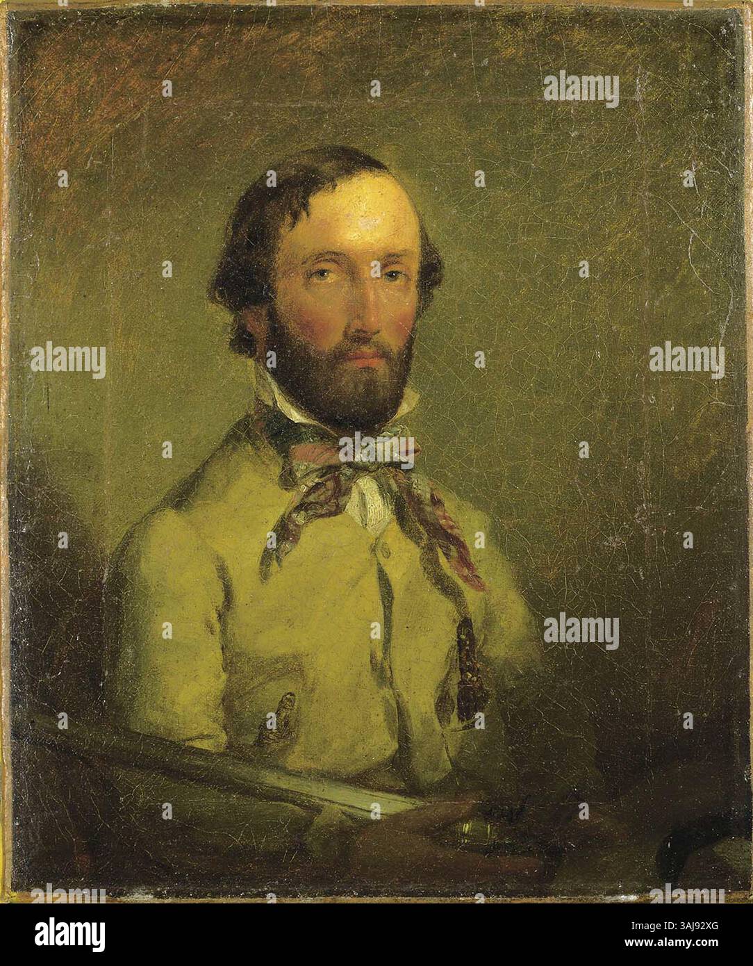 This painting features Edward Meyer Kern, painted circa 1850 by an unknown artist. It is ...