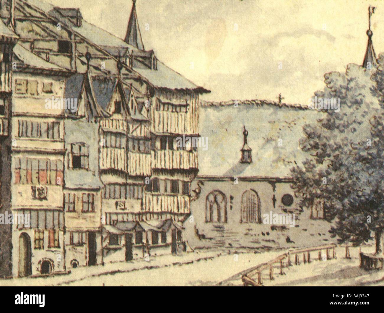 This 1669 pen and wash drawing by Josua de Grave captures the ...