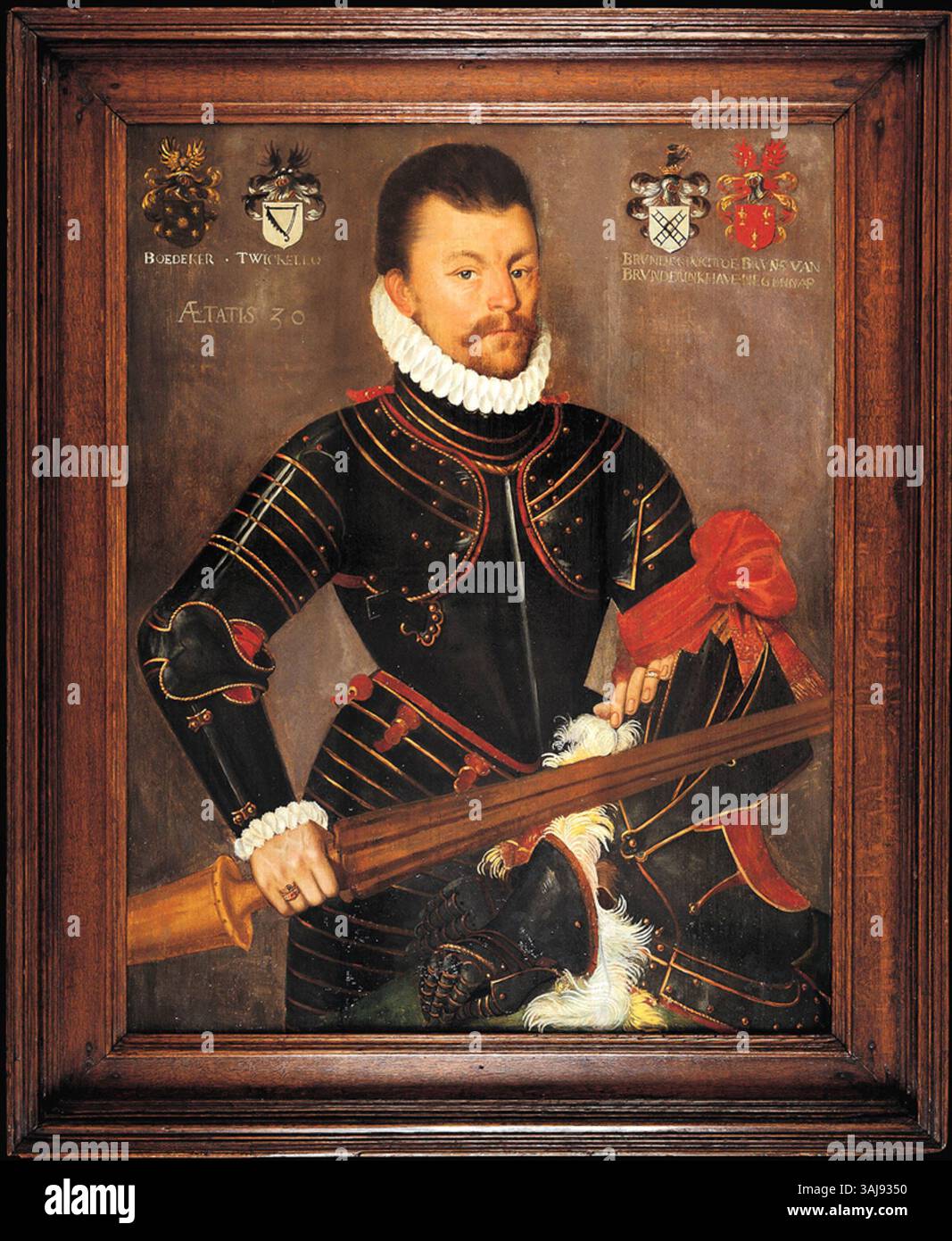 Anonymous Dutch: Balthasar Boedeker (1540-1617), painted in 1570. Oil ...