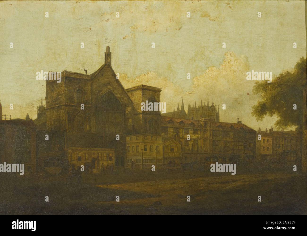 This 18th-century British painting, created between 1770 and 1800 ...