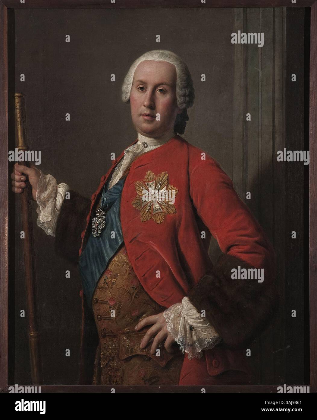 A portrait of Jerzy August Mniszech, painted between 1742 and 1750 ...
