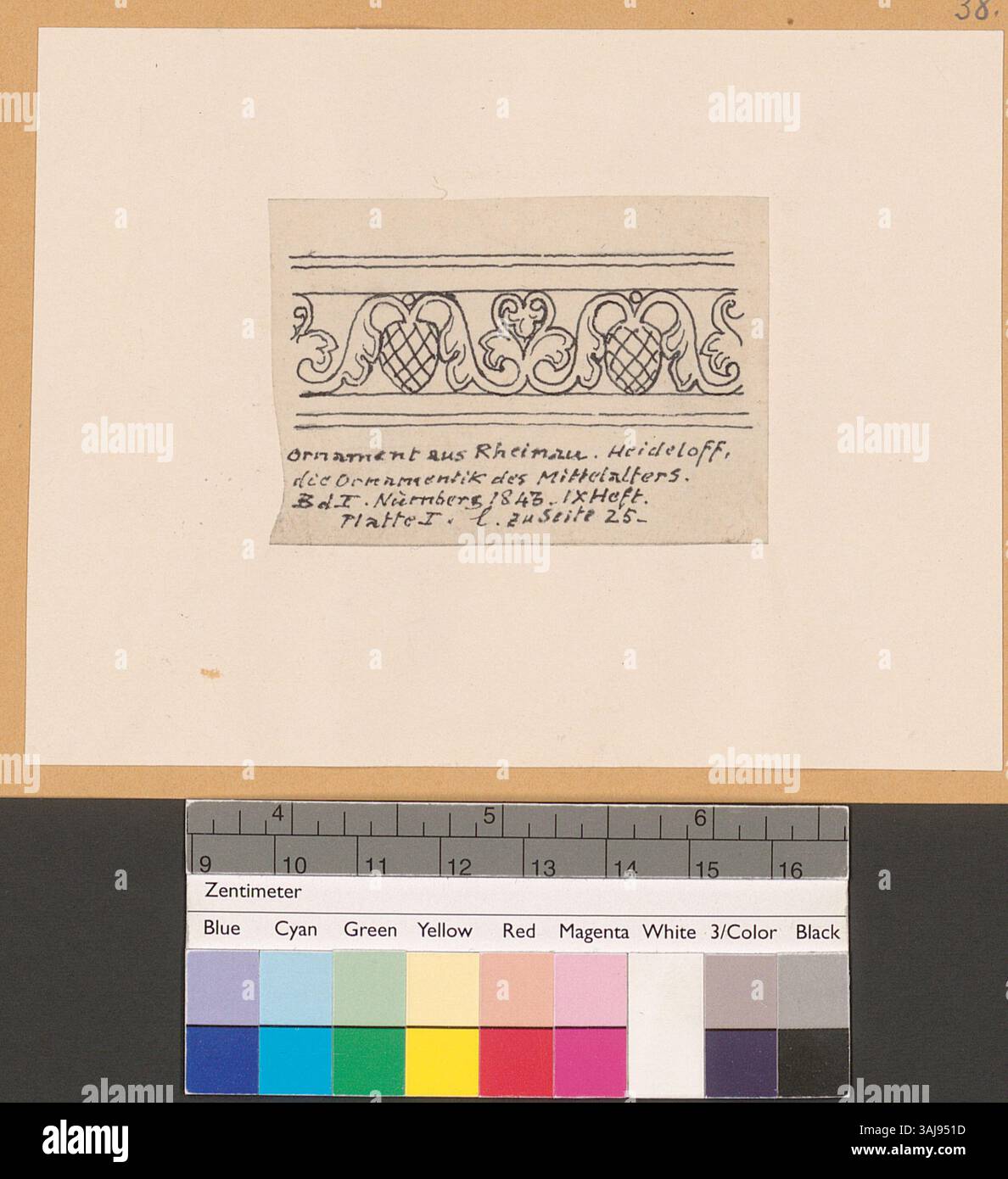 This drawing by Johann Rudolf Rahn, created between 1860 and 1900 ...