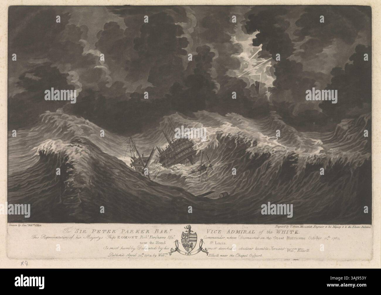 This print from 1784, created by Valentine Green, depicts the ...