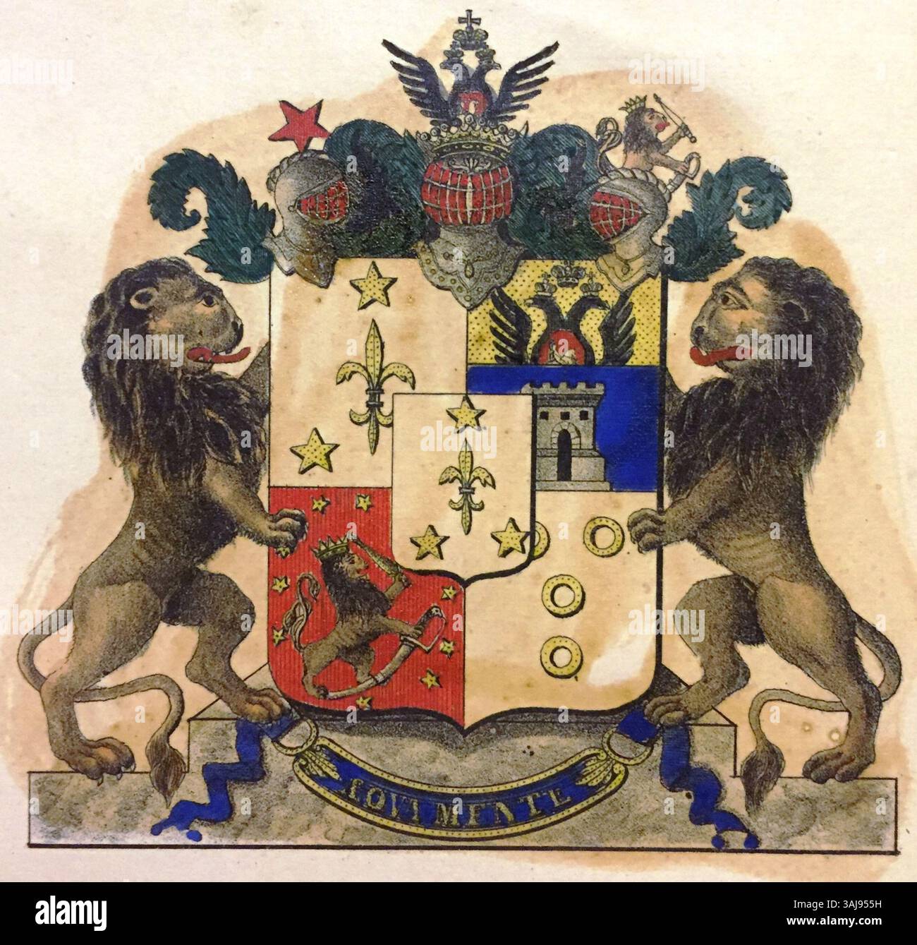 The coat of arms of Grefve van Suchtelen, designed by August Wilhelm ...
