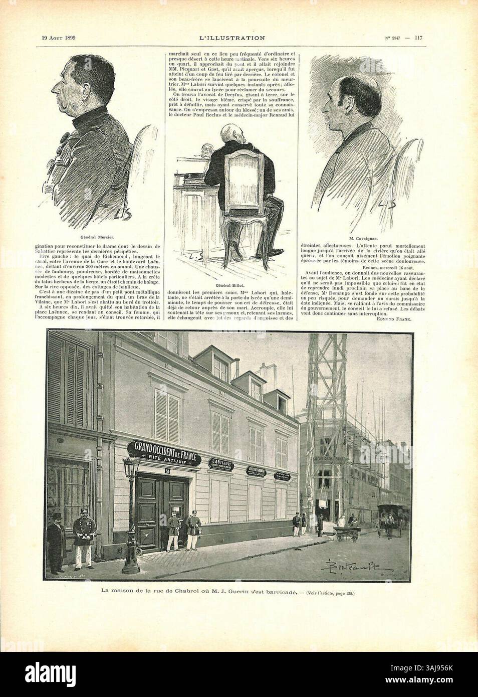 This illustration from the 19 August 1899 issue of 'L'Illustration ...