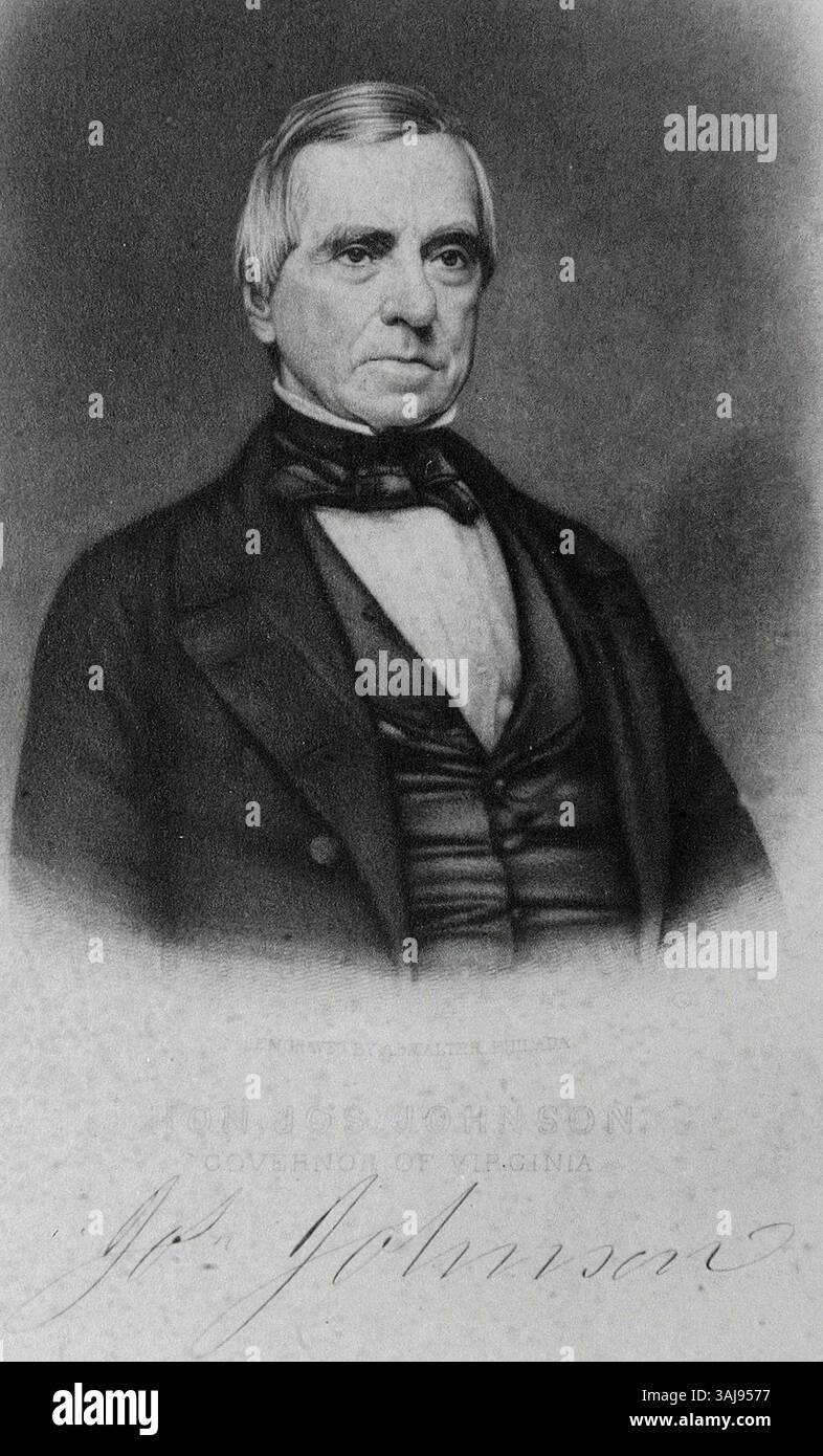 This engraving, created by Adam B. Walter before 1875, depicts Governor ...
