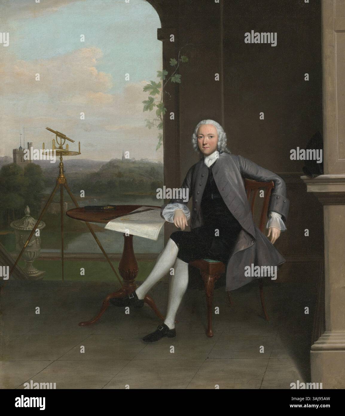 This 18th-century portrait by Arthur Devis depicts Jonas Hanway, a ...