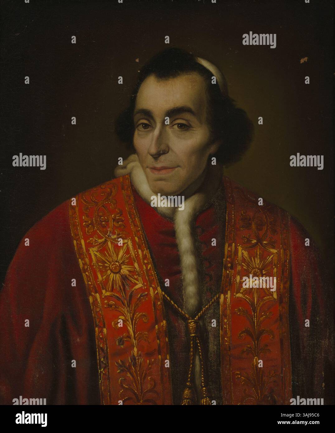 This portrait of Pope Pius VII, born Barnaba Chiaramonti, was painted ...