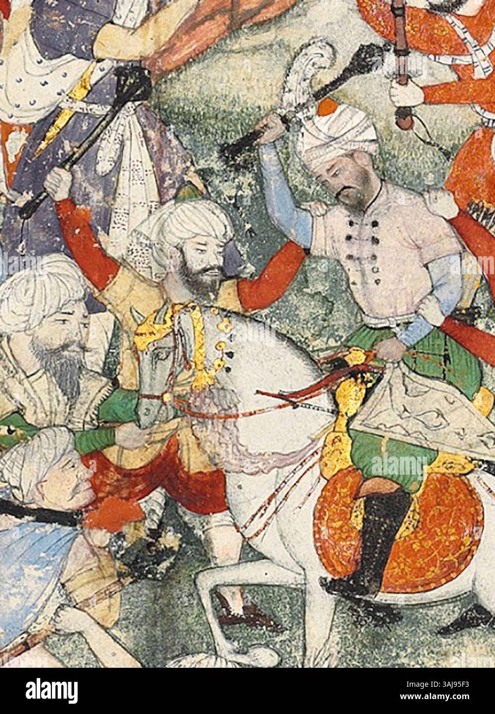 This scene from the First Baburnama, created circa 1589 by Haydar ...