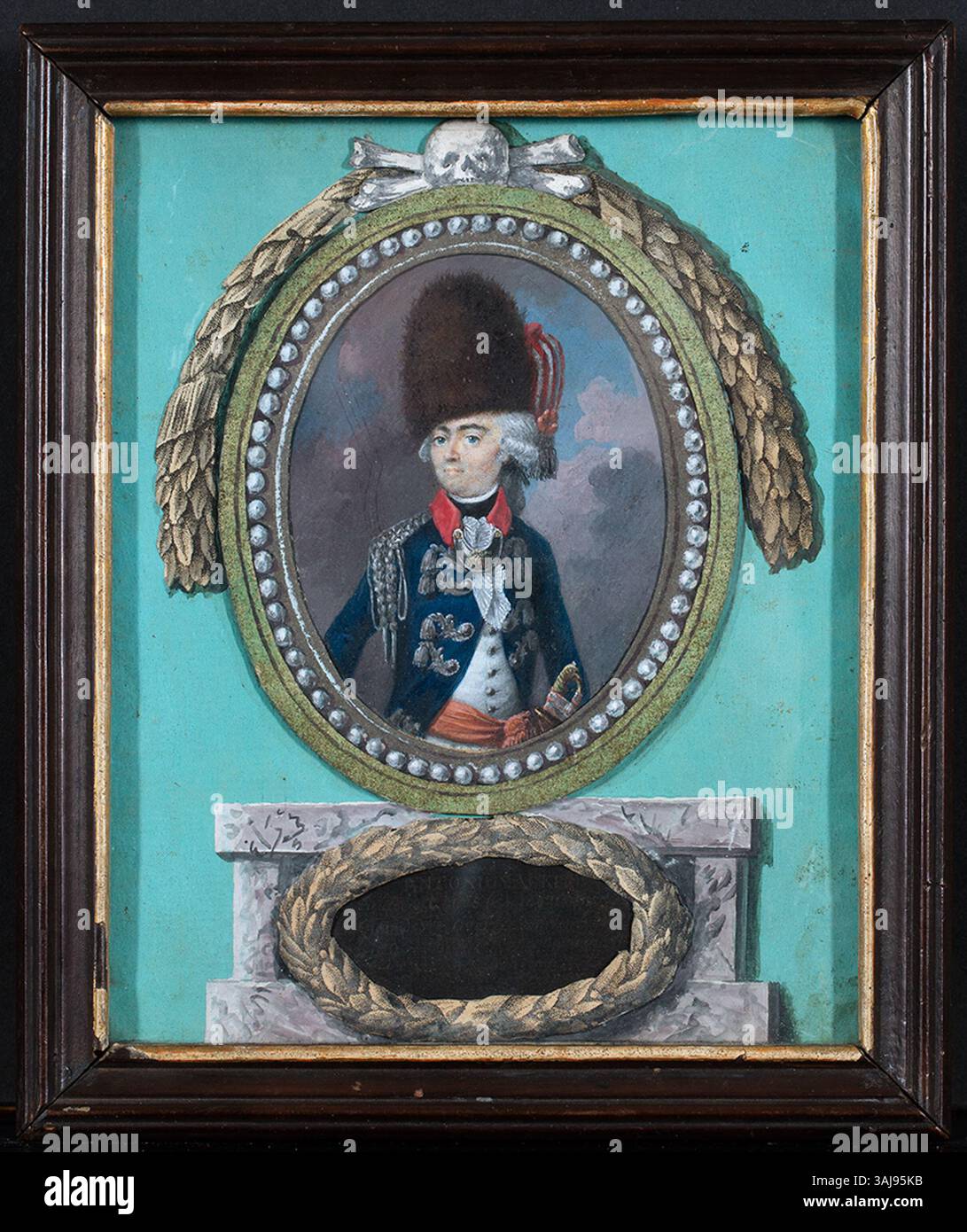 This anonymous portrait depicts Mr. G. Acker, Antonius Acker, painted in 1795. The work is part ...