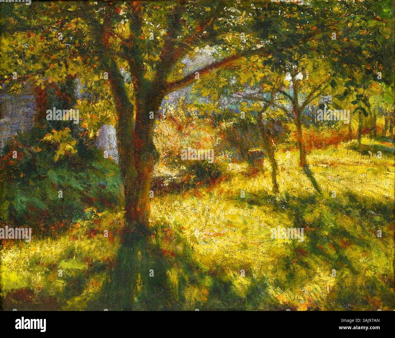 A 1892 oil painting titled Sad w Chrzsnem by Wadyslaw Podkowski, housed ...