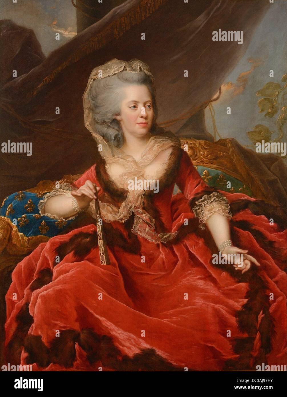 This 1784 oil painting by Johann Ernest Heinsius depicts Princess Marie ...