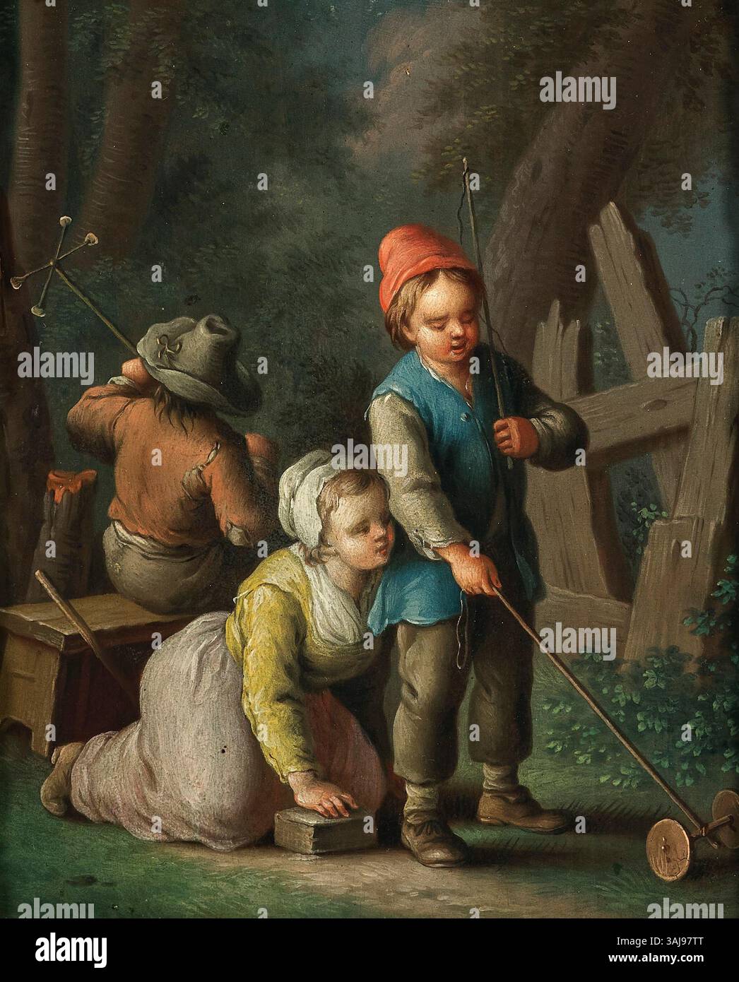 'Drei spielende Kinder' (Three Playing Children) is a small 18th ...