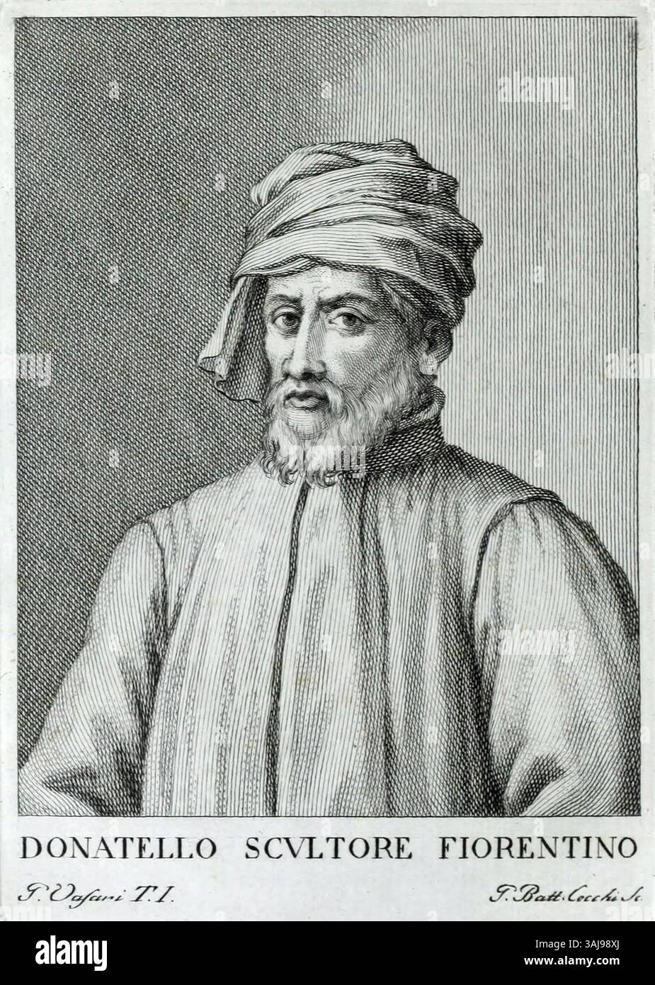 A portrait of Donatello, the famed Italian Renaissance sculptor ...