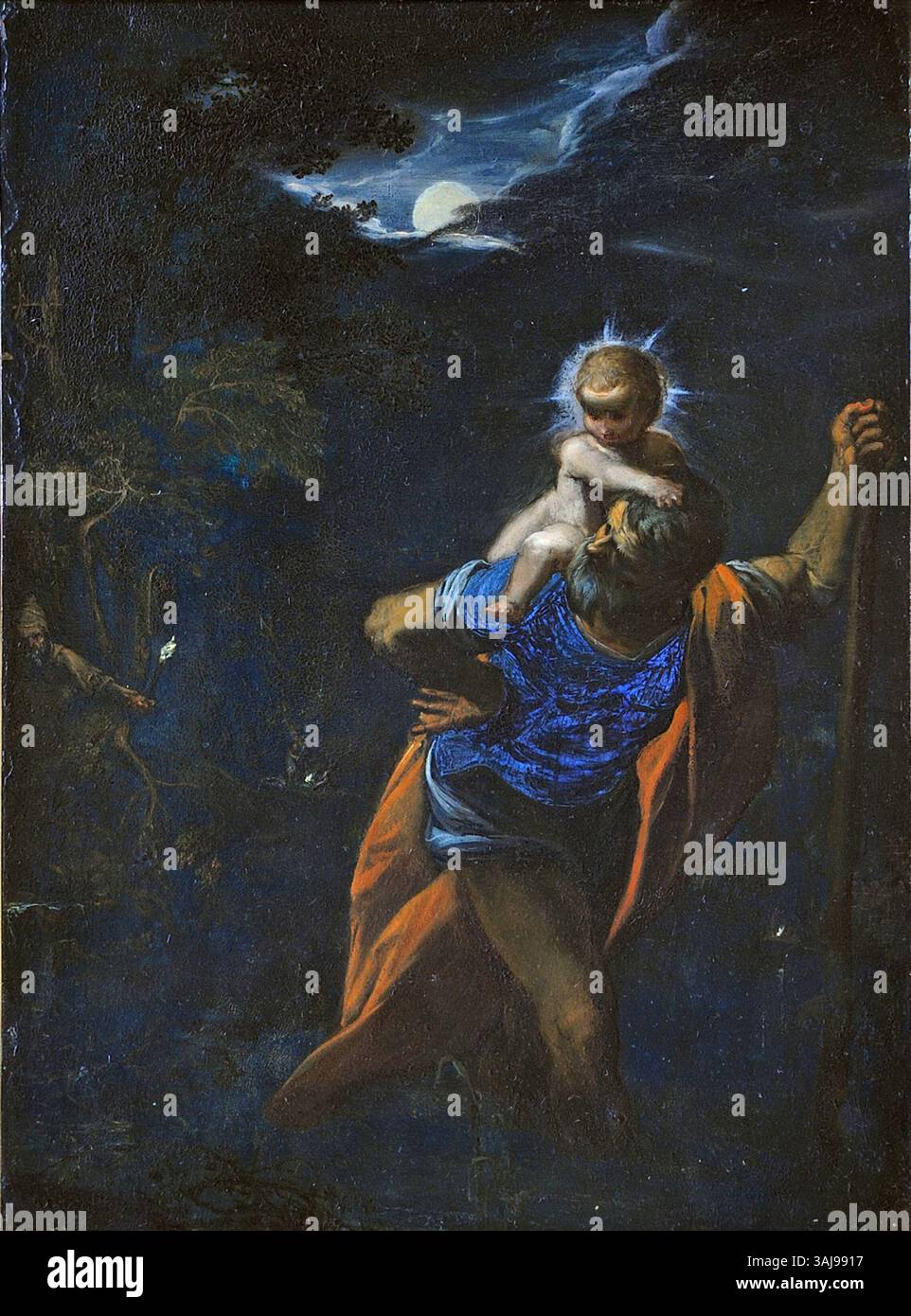 'St. Christopher' after Adam Elsheimer, painted between 1599 and 1620 ...