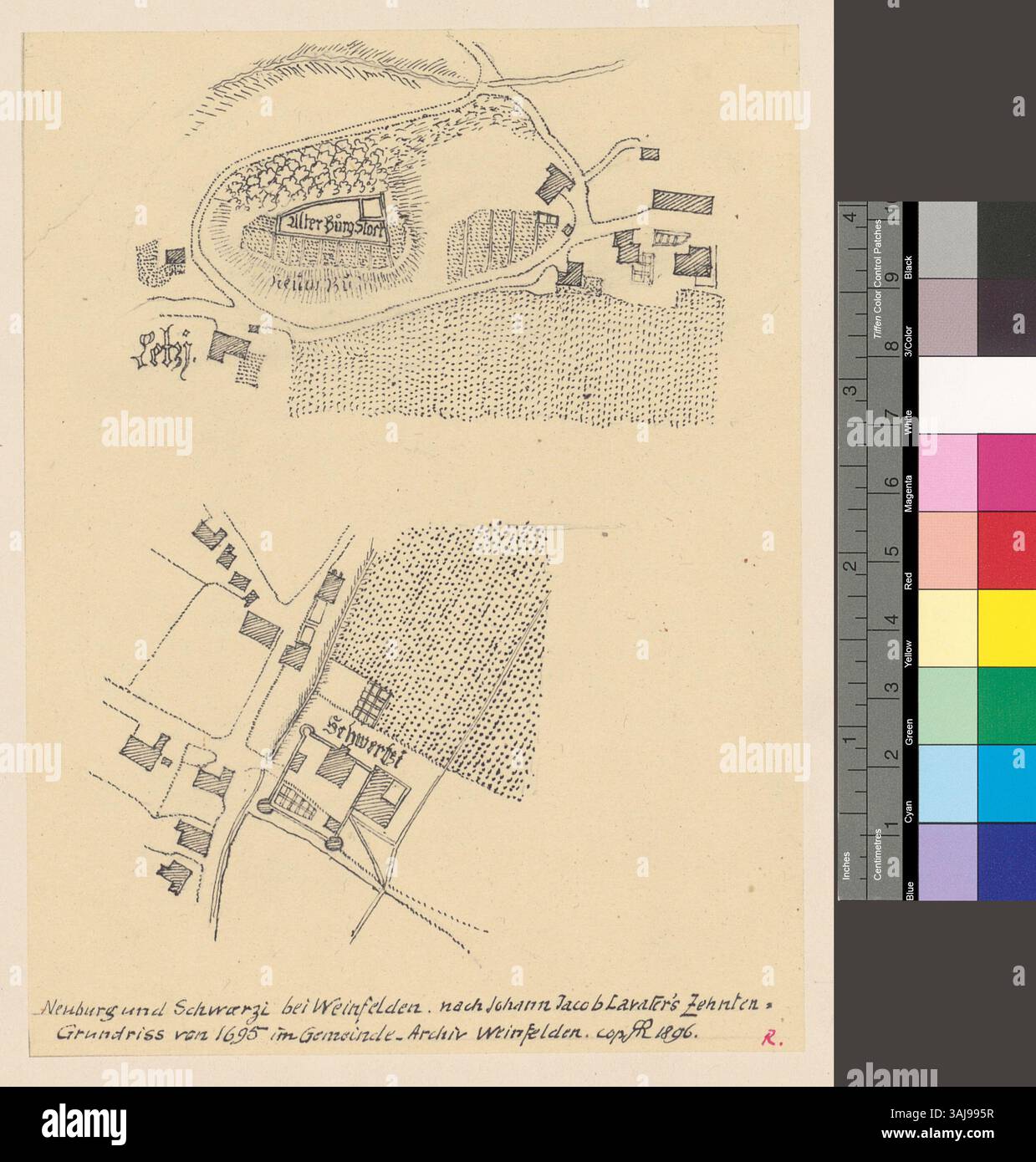 This 1896 illustration by Johann Rudolf Rahn shows the floor plans of ...