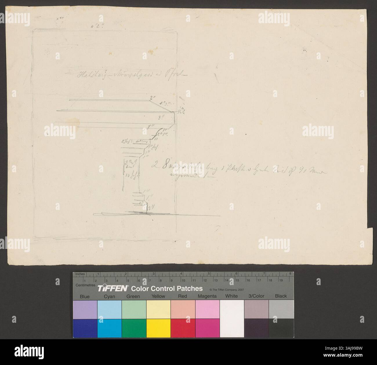 This print depicts an elevation of the niche tomb of Countess Agnes of ...