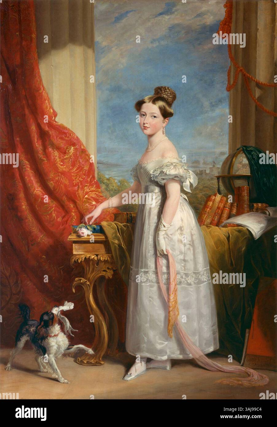 Portrait of Queen Victoria of England as a princess, painted by Sir ...