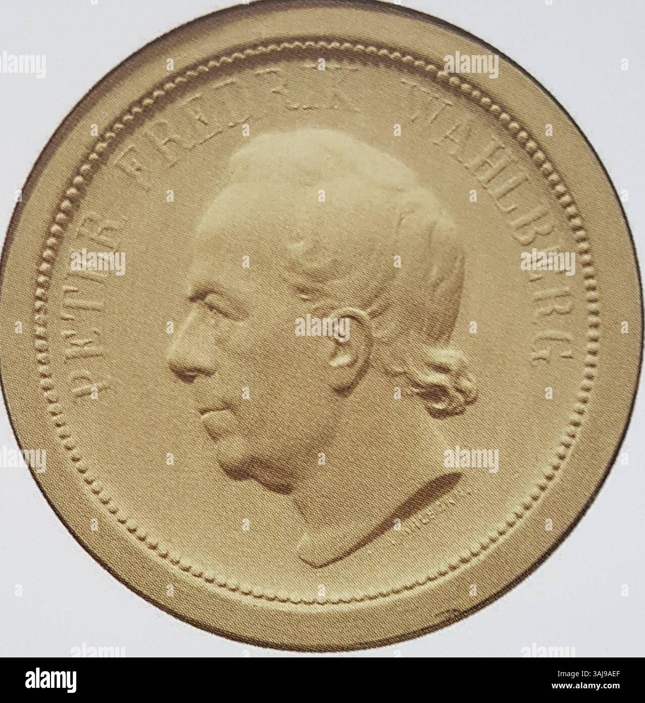 A plaster portrait of Peter Fredrik Wahlberg by Lea Ahlborn. Wahlberg ...