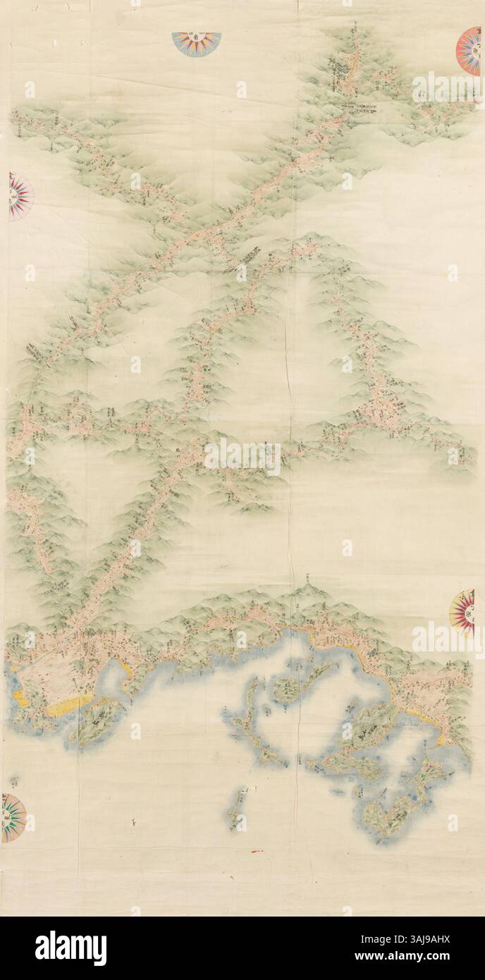 This map, from before the abolition of the han system in 1871 ...