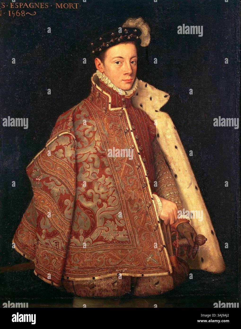 This portrait, after Sofonisba Anguissola's original work, depicts ...