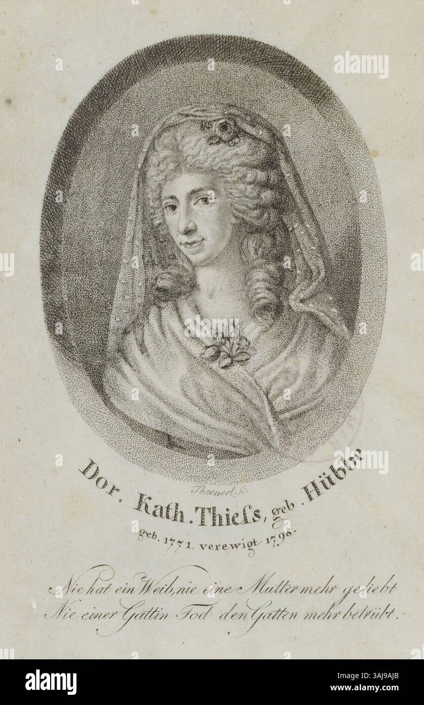 Portrait of Dorothea Katharina Thiess by Medardus Thönert, housed at Hamburg State and ...