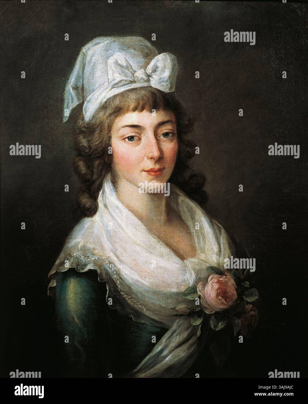 This late 18th-century portrait by an unknown French artist depicts ...