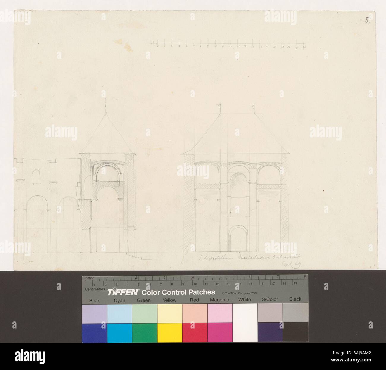 The image shows a cross-section of the St. Michael Tower, illustrating ...