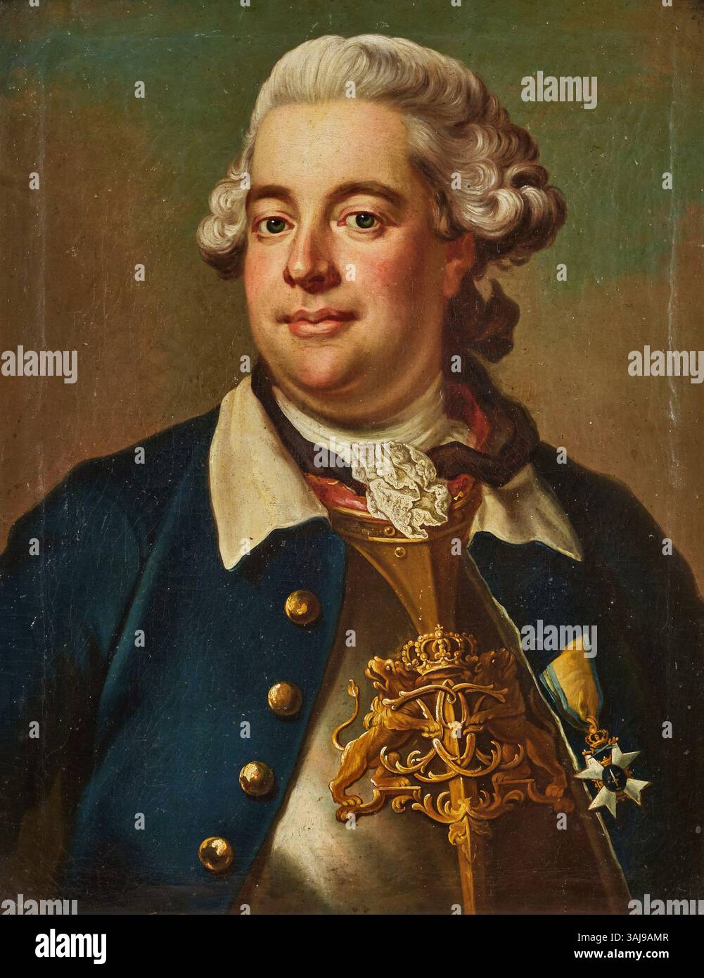 Portrait of Count Pontus Fredrik De la Gardie, painted by Jakob Björck ...