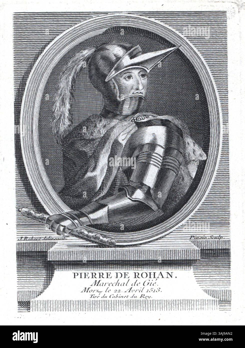 Portrait of Pierre I. de Rohan, painted by Sébastien Pinssio in the ...