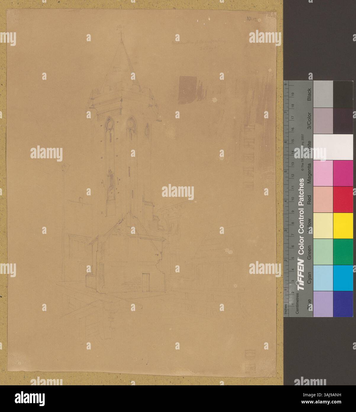 This 1865 drawing by Johann Rudolf Rahn shows the Mühlenthor gate in Brandenburg, Germany ...