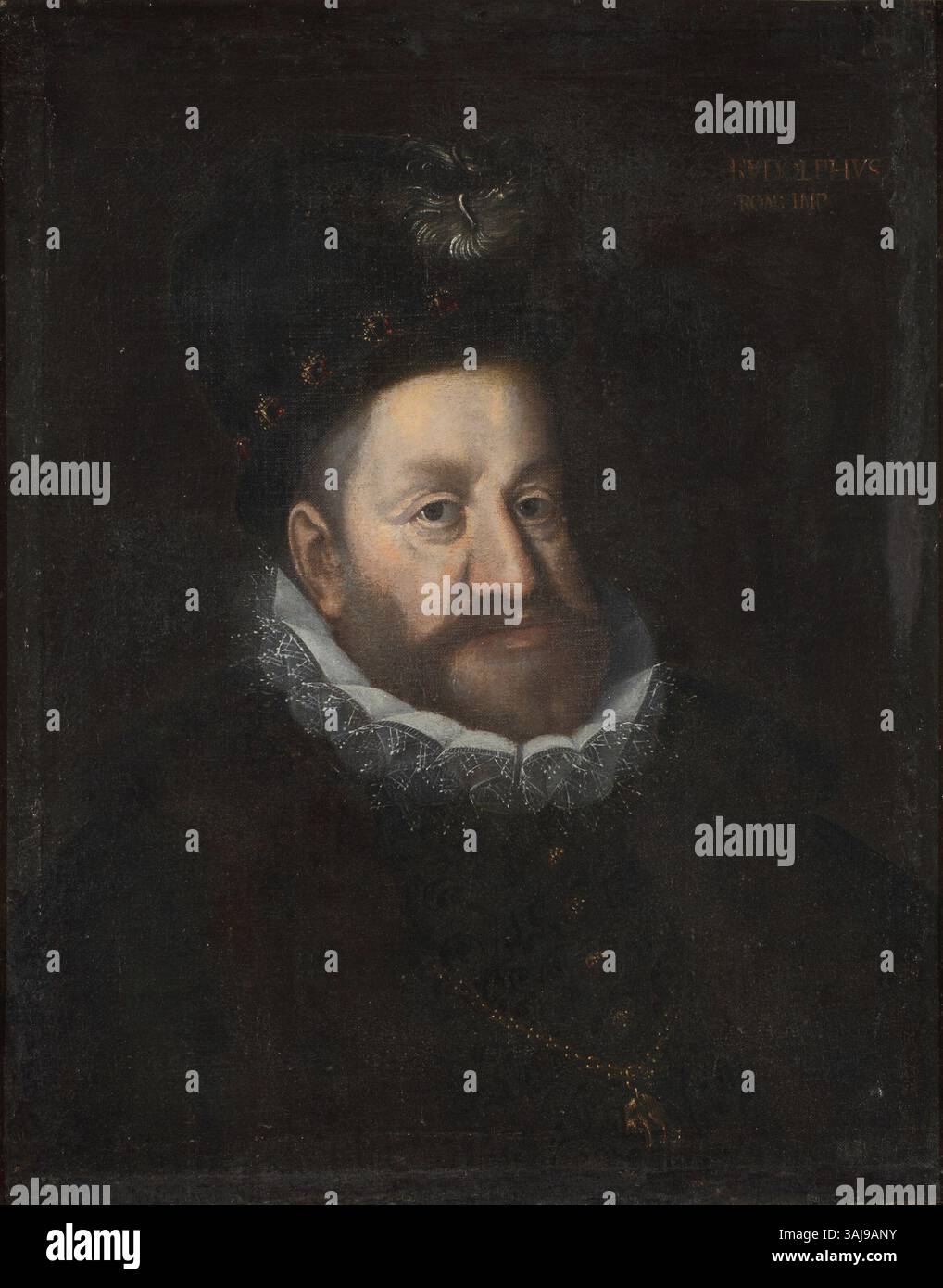 This 1601 portrait, created in the circle of Hans von Aachen, depicts ...