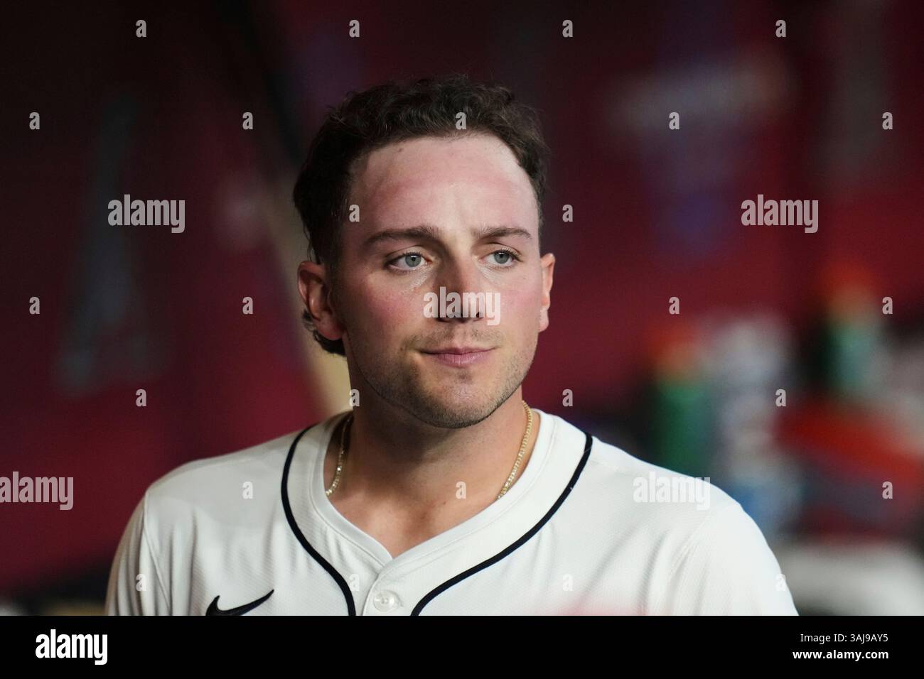 Arizona Diamondbacks starting pitcher Brandon Pfaadt walks through the ...