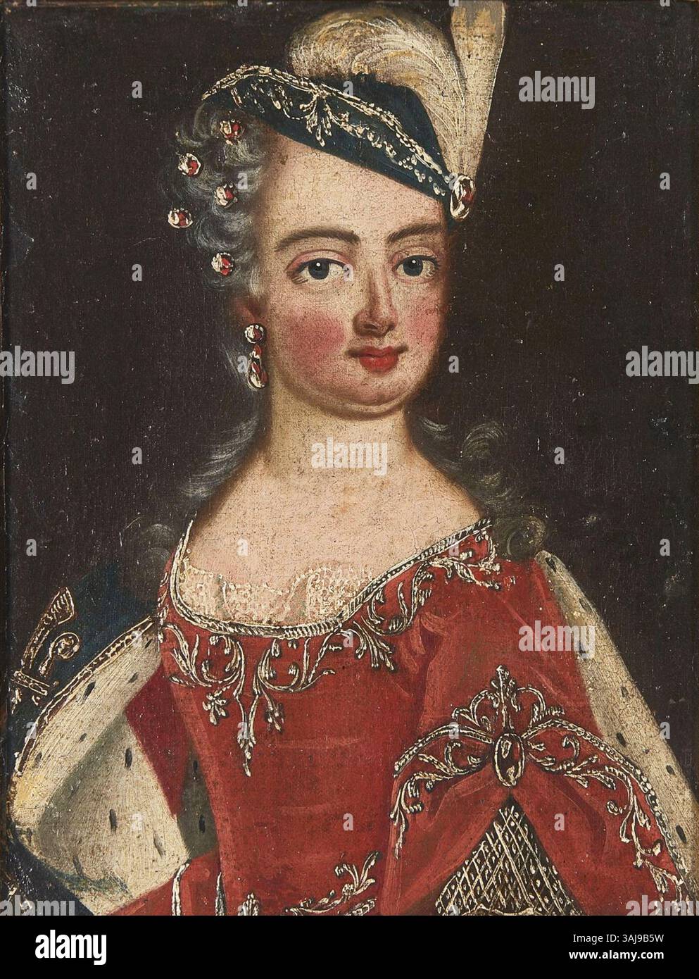 This oil on canvas painting from the turn of the 17th/18th century ...