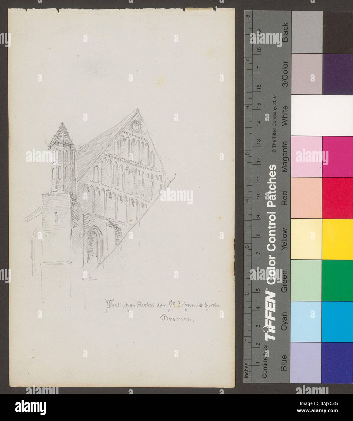 This image shows the western gable of St. John's Church in Bremen ...