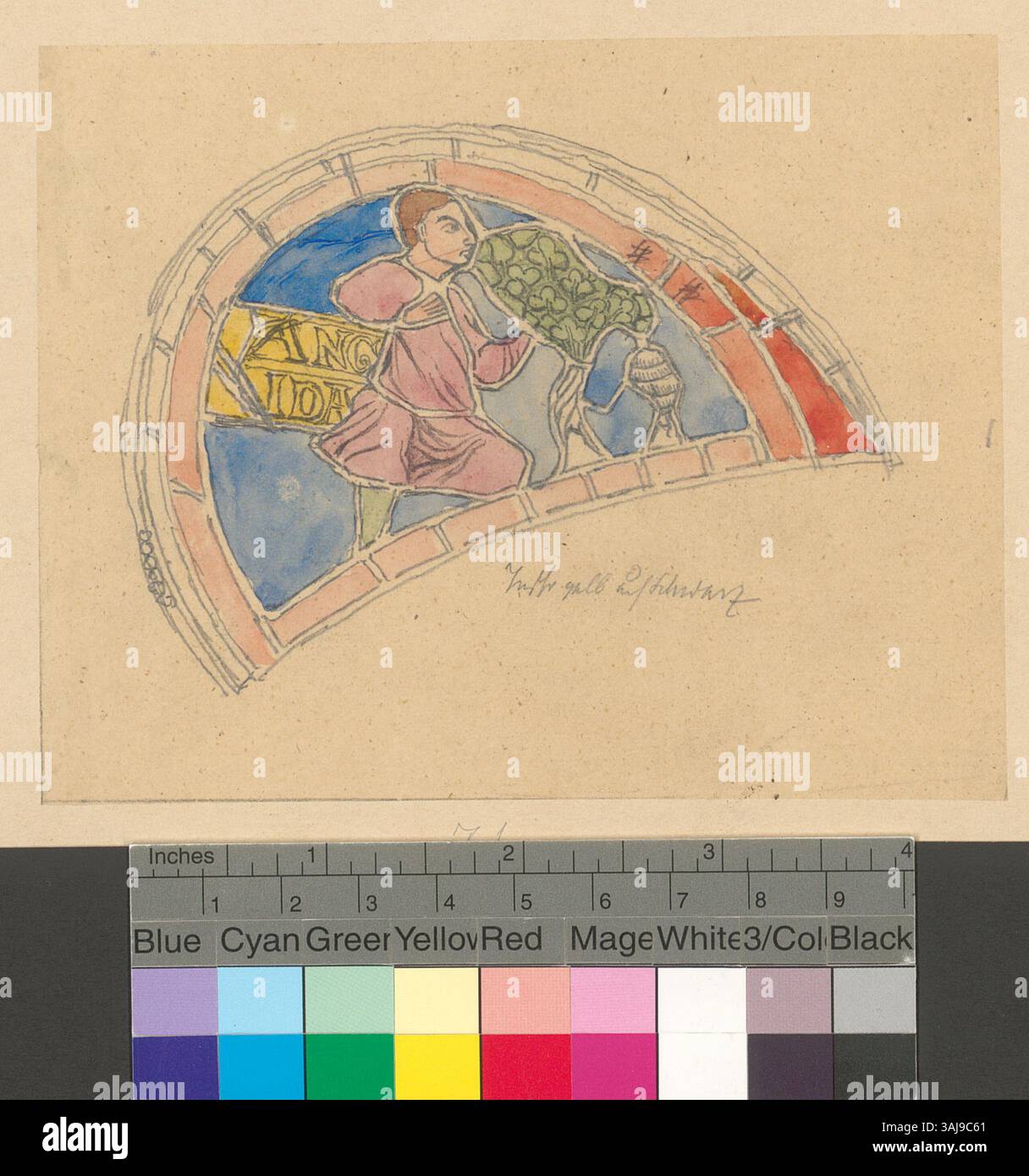 This illustration by Johann Rudolf Rahn, created between 1860 and 1879 ...