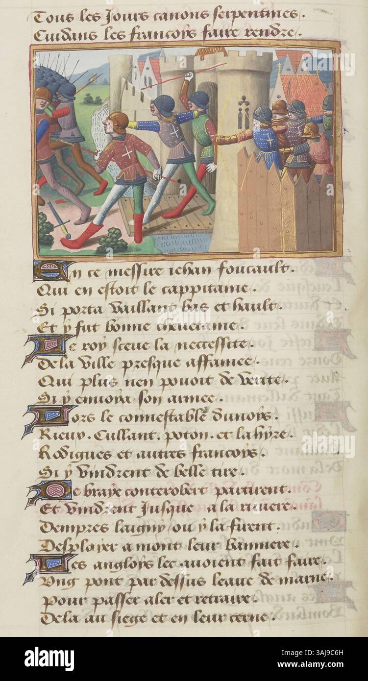 This miniature from the manuscript ‘Les Vigiles de Charles VII ...