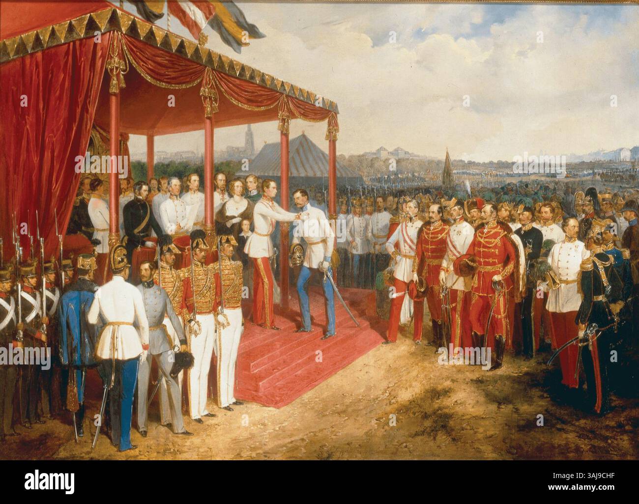 This 1850 painting by Josef Anton Strassgschwandtner depicts Emperor ...