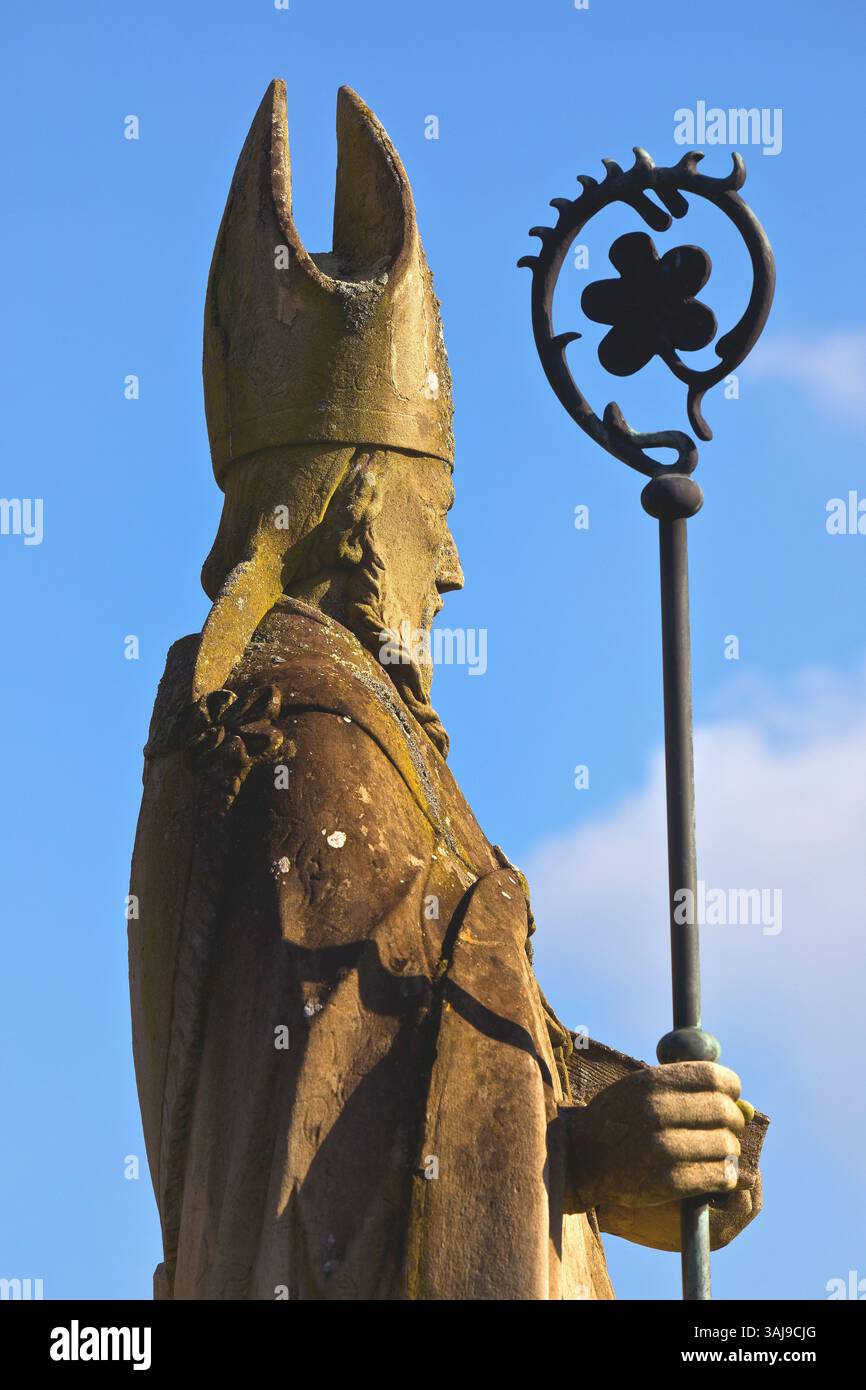 Statue of Bishop Boniface at the collegiate church of St Boniface in ...