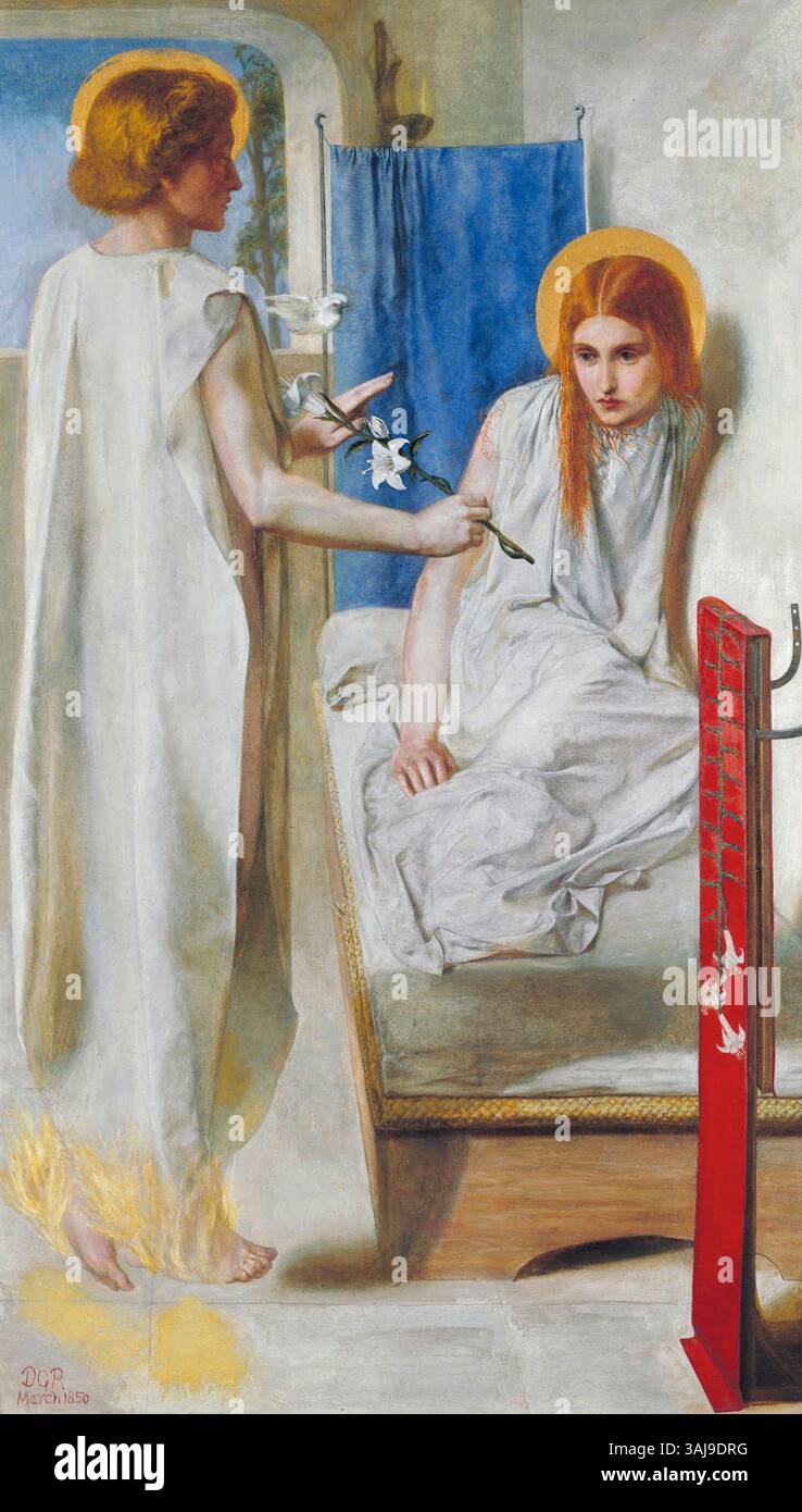 *Ecce Ancilla Domini!* (1849) by Dante Gabriel Rossetti is an iconic ...