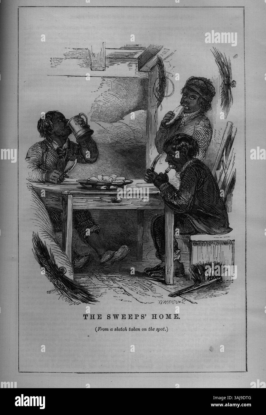 Illustration from London Labour and the London Poor depicting the home ...