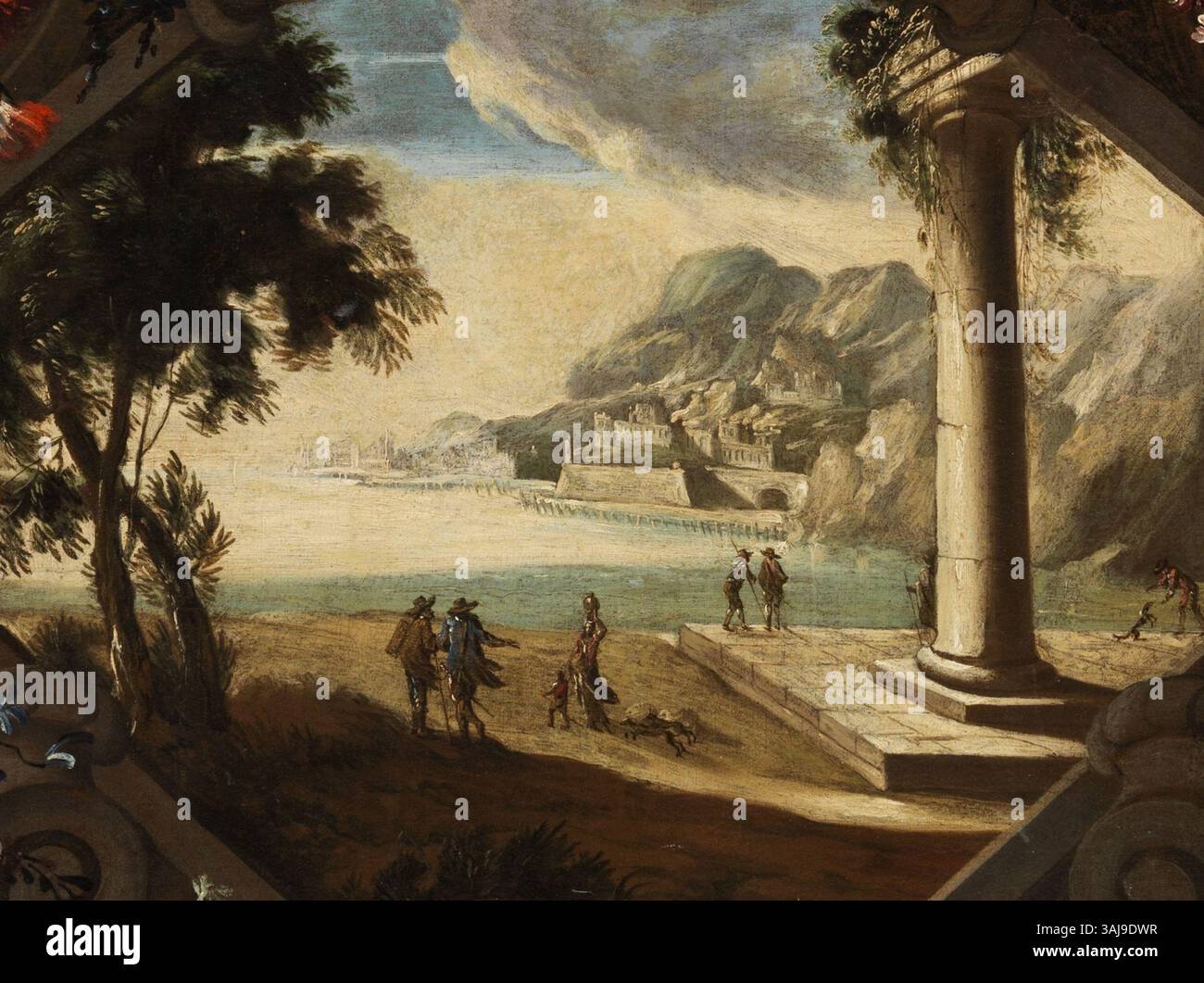 This oil painting from 1660 to 1690 by Gennaro Greco depicts the Gulf ...