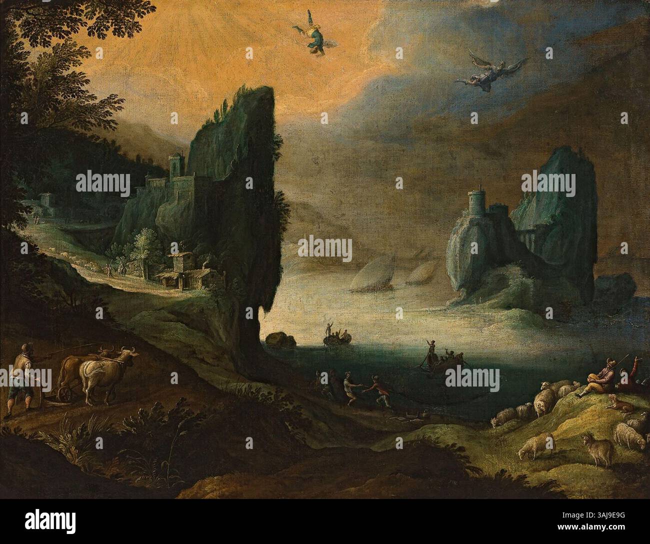 This 16th-century painting, created between 1575 and 1649, depicts the ...